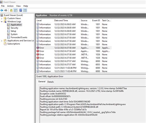 Solved Faulting Application Aacambientlighting Exe And Ar Page 15 Republic Of Gamers