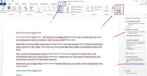 Cara Mengunci Word Agar Tidak Dapat Di Edit Itpoin