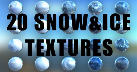 Snow And Ice Terrain Textures 20 Pack 2d Nature Unity Asset Store