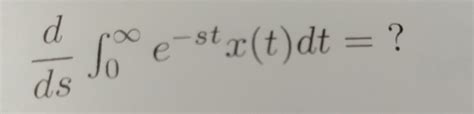 Solved Dsd0estx T Dt Chegg