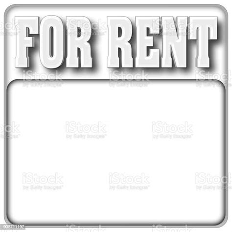 재고 일러스트 레이 션임대 백색 복사 공간 3d 그림 흰색 배경에 대 한 굵게 0명에 대한 스톡 사진 및 기타 이미지 0명 3차원 형태 Publicity Event