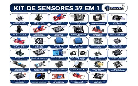 Kit 37 Sensores Para Arduíno Tecmicro Angola