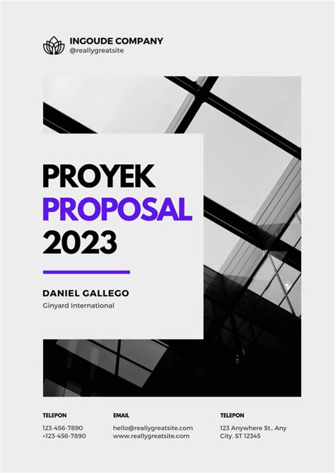 Gratis Contoh Cover Proposal Keren Canva