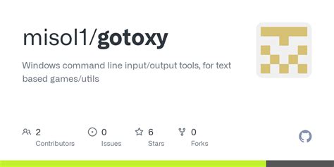 Github Misol1 Gotoxy Windows Command Line Input Output Tools For Text Based Games Utils