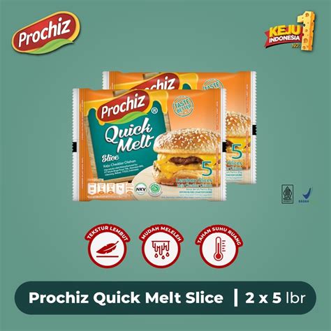 Jual Keju Prochiz Quick Melt Slice 5s X 2 Shopee Indonesia
