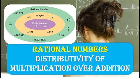 Distributivity Of Multiplication Over Addition Rational Numbers Youtube
