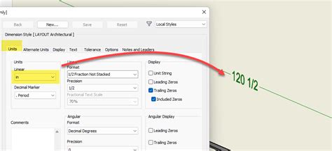 Solved Setting Drawing Dimensions To Read In Fractional Inches