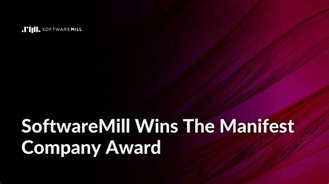 Softwaremill Wins The Manifest Company Award
