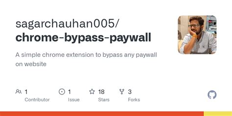 github sagarchauhan005 chrome bypass paywall a simple chrome