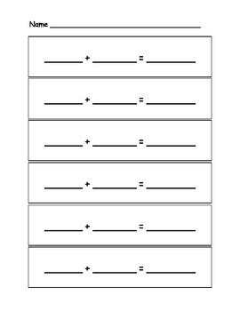 Addition Subtraction Work Mat By Maritza Good Idea TPT