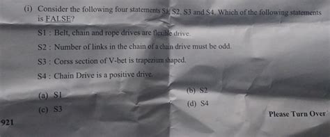 I Consider The Following Four Statements S1 S2 S3 And S4 Which Of Th