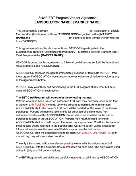 Vendor Contract Template Spark Premium Template Template Spark