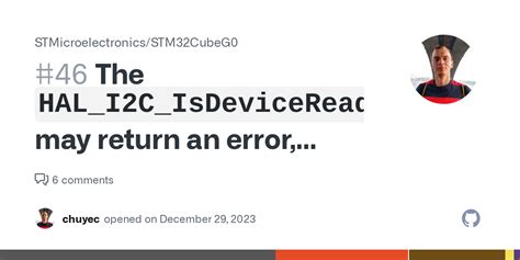 The `hali2cisdeviceready` May Return An Error Even If The I2c Device Is Ok · Issue 46