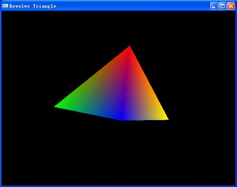 OpenGL C 旋转立体三角形 炎峰森林影 博客园