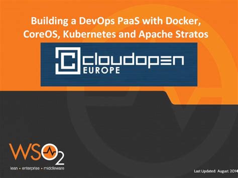 Pdf Building A Devops Paas With Docker Coreos Updated August