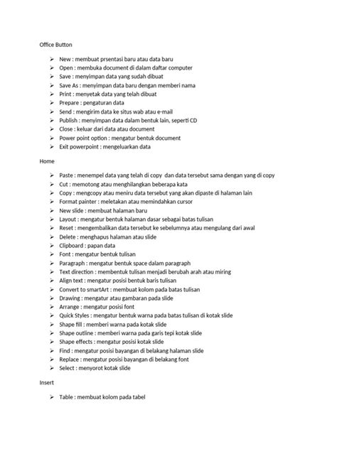 Bagian Bagian Excel Dan Fungsinya Pdf