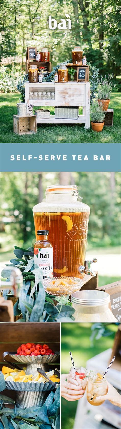 Spiked Tea Bar Tea Bar Party Drink Stations Tea Bar Ideas Party Diy
