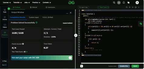 Syed Abdul Ajeez On Linkedin Gfg160dayschallenge Coding Algorithms