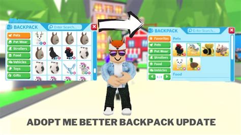 Adopt Me Better Backpack Update Best Update Of The Year Youtube