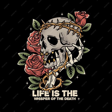 Skeleton Hand Holding Skull