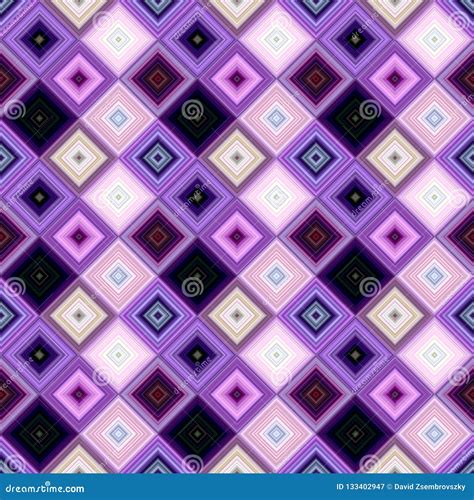 Purple Abstract Diagonal Square Mosaic Pattern Background Stock Vector