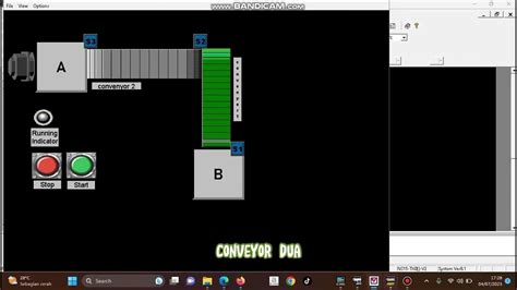 Simulasi Rangkaian Convenyor Cx Programer Cx Designr Youtube