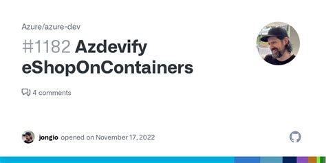 Azdevify Eshoponcontainers · Issue 1182 · Azure Azure Dev · Github