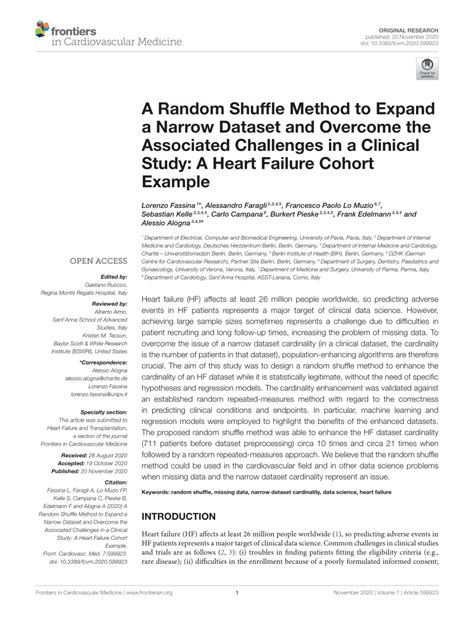 pdf a random shuffle method to expand a narrow dataset and overcome the associated challenges