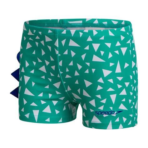 Speedo Corey Croc Allover Applique Swim Boxer Blue Swiminn