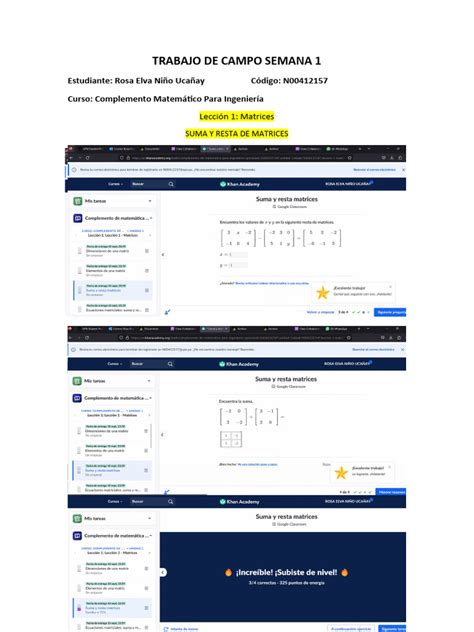 3 Suma Y Resta De Matrices Pdf