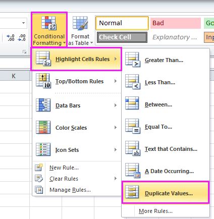 How To Color Duplicate Values Or Duplicate Rows In Excel
