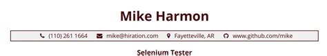 Selenium Testing Resume Complete 2022 Guide With 20 Resume Examples