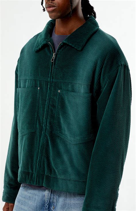 Pacsun Green Corduroy Billie Gas Jacket Pacsun