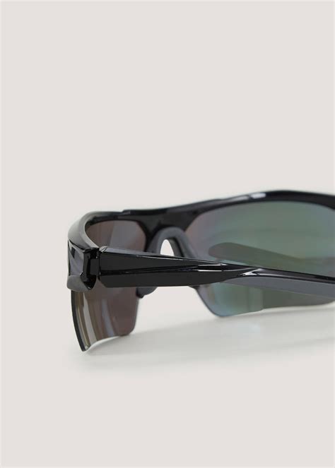 Black Sports Wrap Sunglasses Matalan