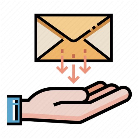 Email Inbox Mail Receive Receiver Receiving Sent Icon