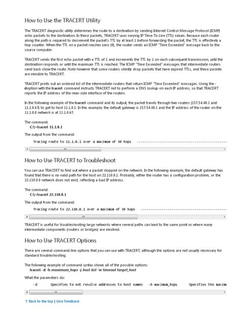 Pdf How To Use Tracert To Troubleshoot Tcpip Problems In Windows