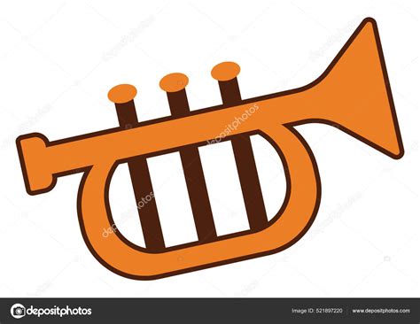 Orange Saxophone Illustration Vector White Background Stock Vector By ©morphart 521897220