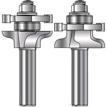 MLCS Stacked Rail And Stile Router Bit Traditional Profile One Piece Rail And Stile Router