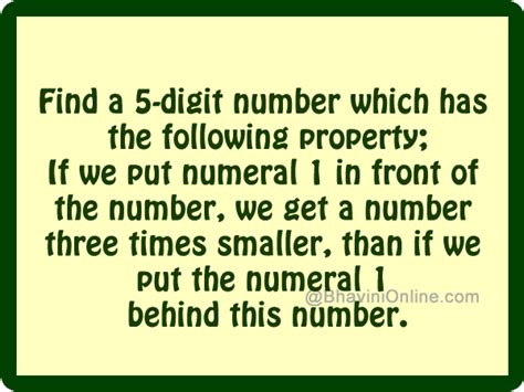 WhatsApp Riddle Find The Digit Number BhaviniOnline Com