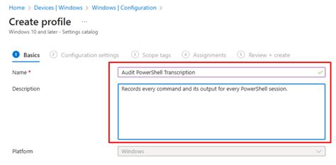 Mdm71audit‑ready Powershell Enable And Setup Powershell Transcription Via Microsoft Intune