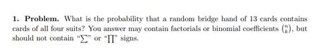 Solved Problem What Is The Probability That A Random Chegg