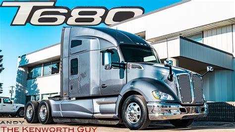 Full Aerodynamic 2021 Kenworth T680 Tall Sleeper Full Tour Youtube