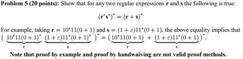 solved problem 5 20 points show that for any two regular