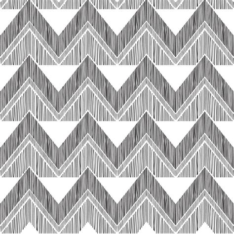Abstract Geometric Seamless Pattern Fabric Doodle Zig Zag Line