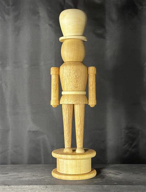 Wooden Nutcracker Modern Style Etsy