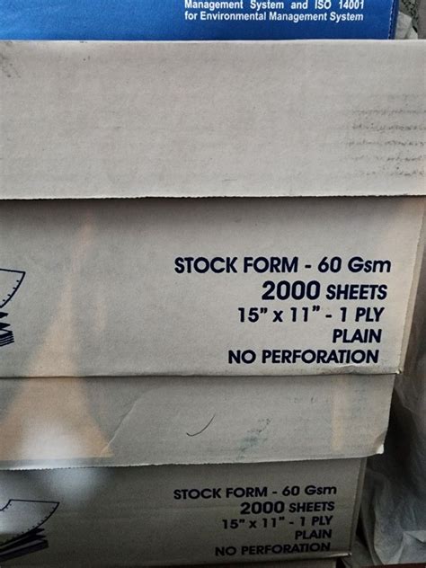 Continuous Computer Form Paper Hobbies And Toys Stationery And Craft Craft Supplies And Tools On