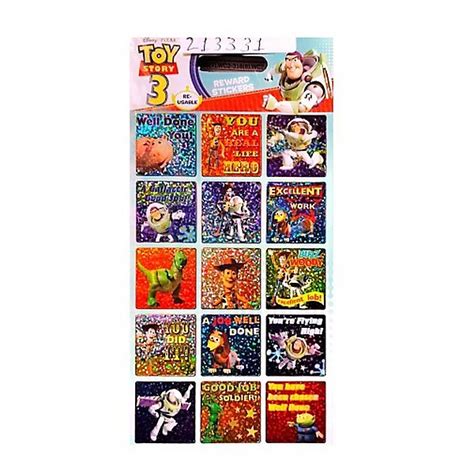Toy Story 3 Characters Reward Stickers Multicoloured One Size