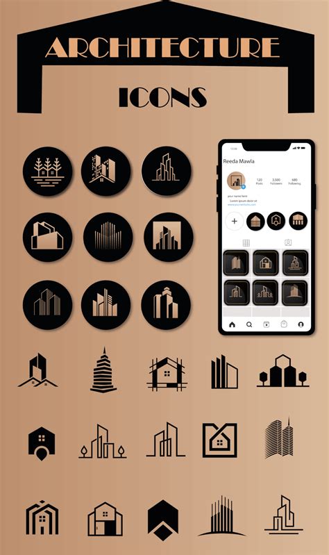 Architecture Icons Design Behance