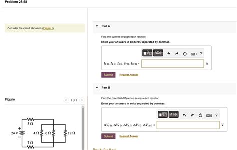Solved Problem 28 58 Consider The Circuit Shown In Figure 1 Part A Find The Current Through