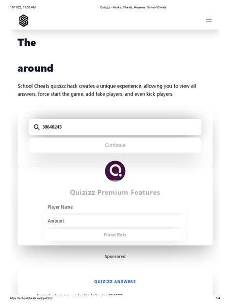 Quizizz Hacks Cheats Answers School Cheats Pdf Information